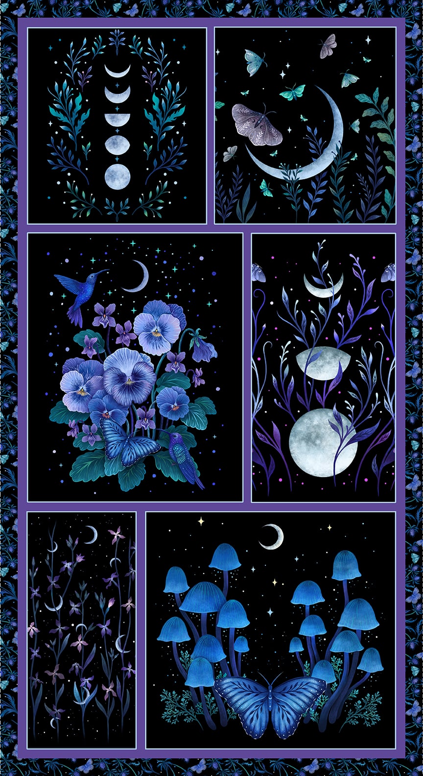 Jardin De Lune Glow-in-the-Dark Panel – Ultimate Sewing Centre